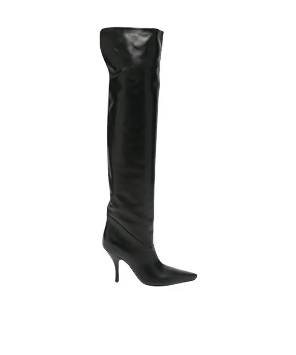 Paris Texas Rose Pointed-toe Over-the-knee Boots
