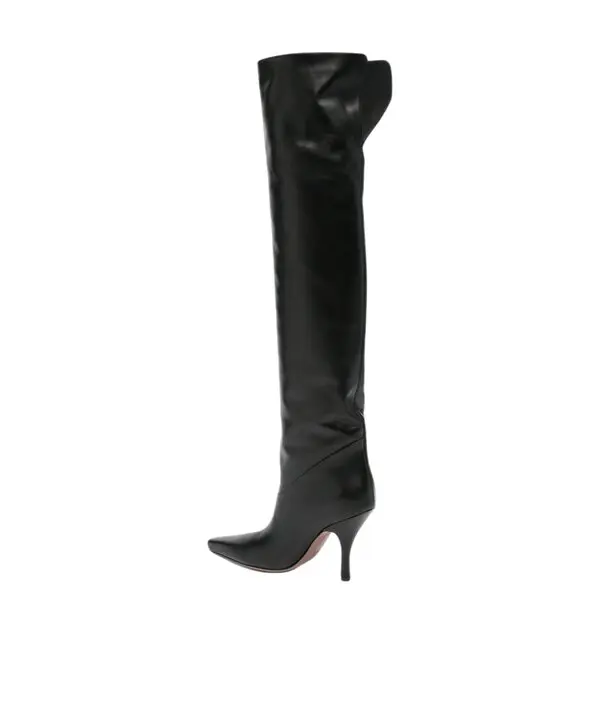 Paris Texas Rose Pointed-toe Over-the-knee Boots