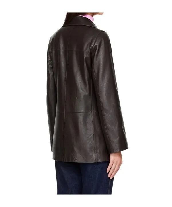Loulou De Saison Nari Straight Leather Jacket