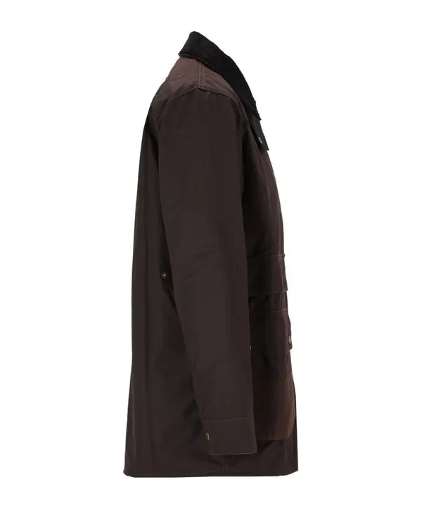 Barbour Modern Border Long-sleeved Waxed Coat