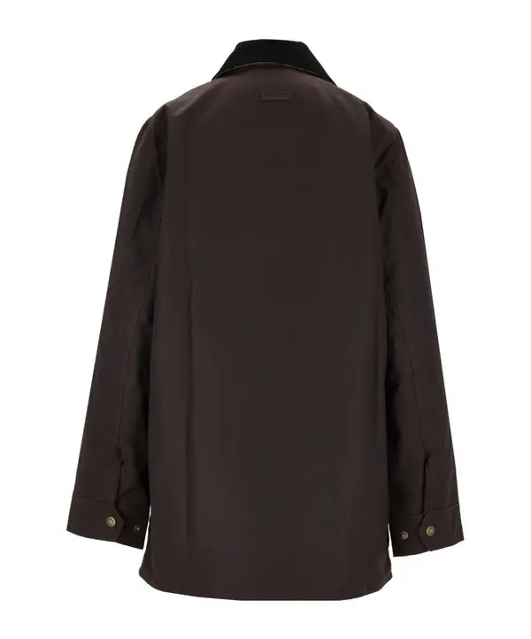 Barbour Modern Border Long-sleeved Waxed Coat