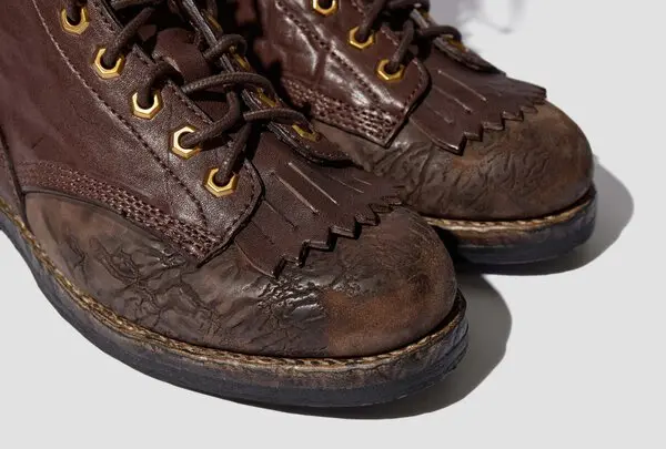Visvim Distressed Lace-up Boots
