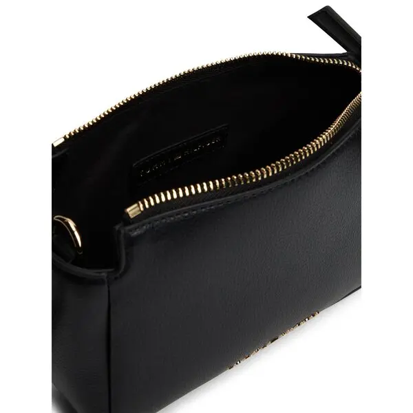 Versace Pebbled Leather Crossbody Bag With Wide Strap