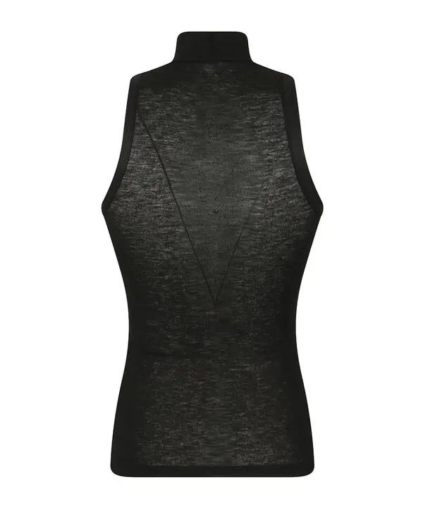 Ermanno Scervino Sleeveless High-neck Knit Top