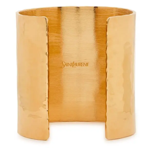 Saint Laurent Metal Cuff Logo Plaque
