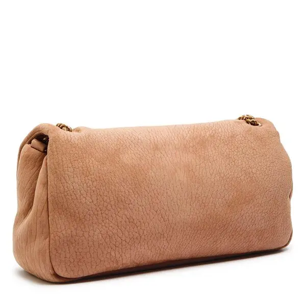 Saint Laurent Grained Suede Shoulder Bag