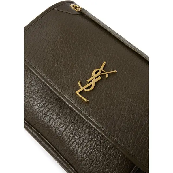 Saint Laurent Grained Leather Shoulder Bag