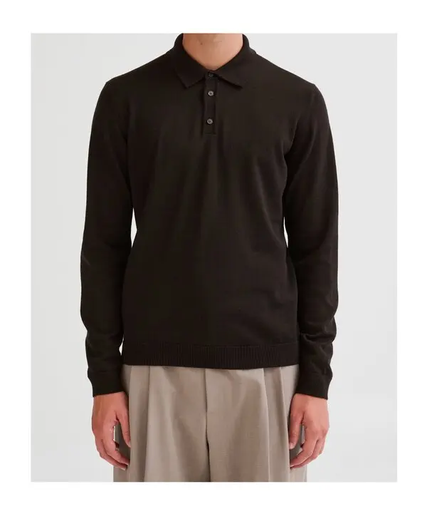 ROBERTO COLLINA Long-sleeve Polo Shirt