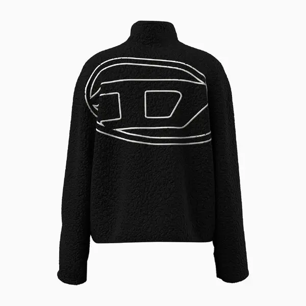 DIESEL® Stand Collar Full-zip Fleece Jacket