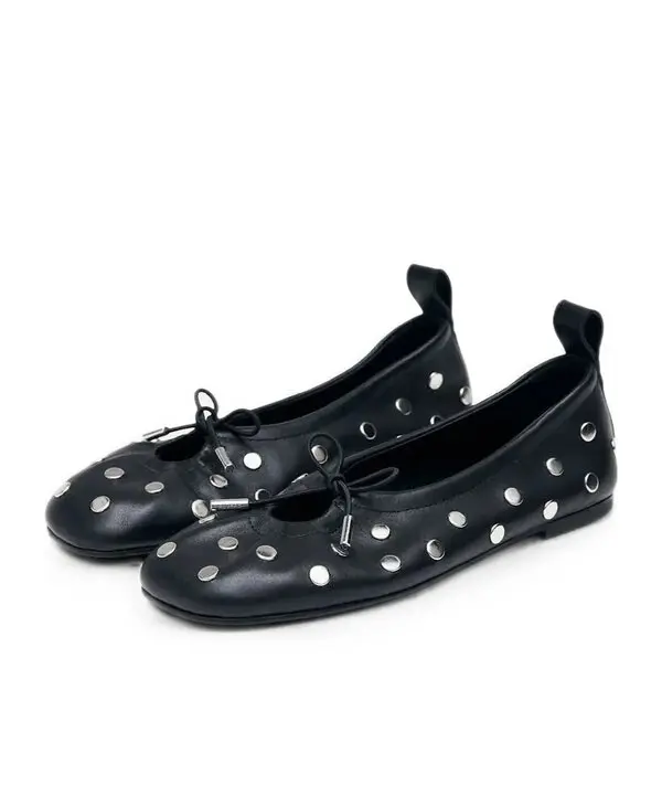 ALOHAS Rosalind Stud-embellished Ballet Flats