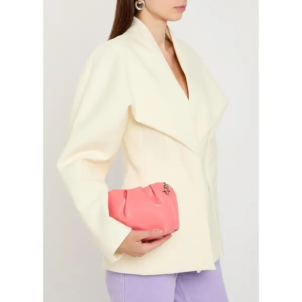 CHRISTIAN LOUBOUTIN Soft Leather Ruched Cloud Bag