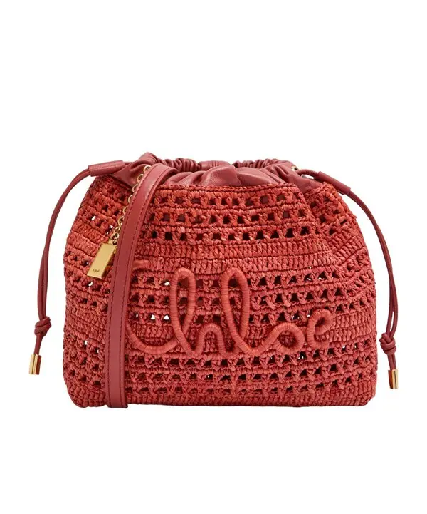 Chloé Raffia Cross-body Pouch