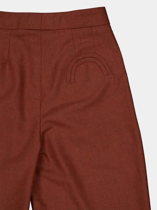 BLAZÉ MILANO Patea Pleated Straight-leg Trousers