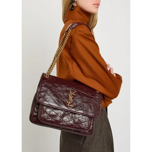 Saint Laurent Patent Leather Shoulder Bag