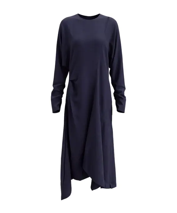 UMA WANG Round Neck Pleated Dress