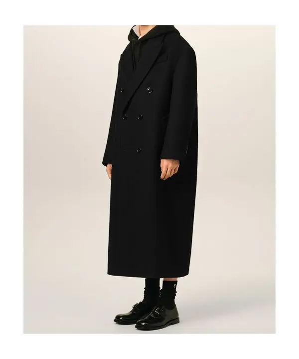 AMI Paris Long Double-breasted Coat