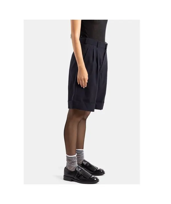 Comme Des Garçons Pleated-cuff Shorts