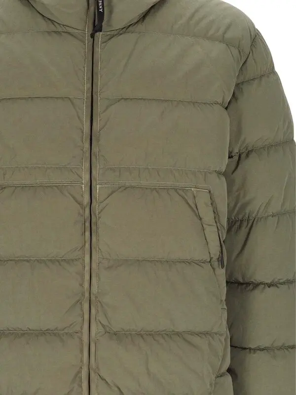 C.P. COMPANY Chrome-r Goggle Quilted Hooded Jacket