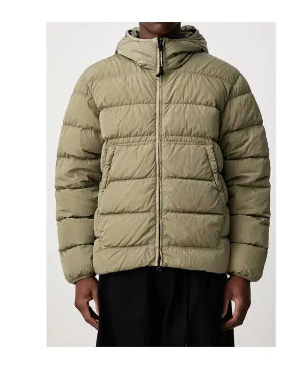 C.P. COMPANY Chrome-r Goggle Quilted Hooded Jacket