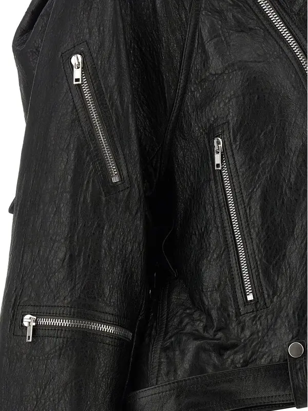 Rick Owens Cropped Scarf Flight Jacket