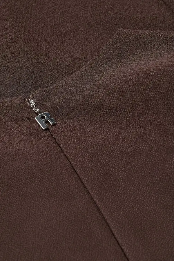 ROTATE BY BIRGER CHRISTENSEN Draped Midi Puff Dress