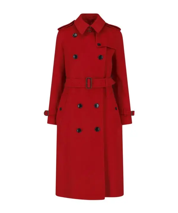 Burberry Double Breasted Belted Trench Coat