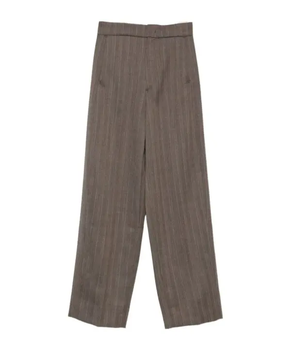 Soeur Pinstripe Straight Leg Trousers