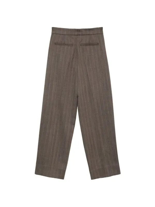Soeur Pinstripe Straight Leg Trousers