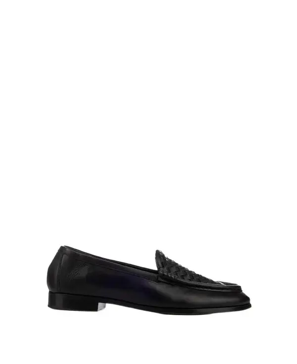 Bottega Veneta Almond-toe Low Block-heel Loafers