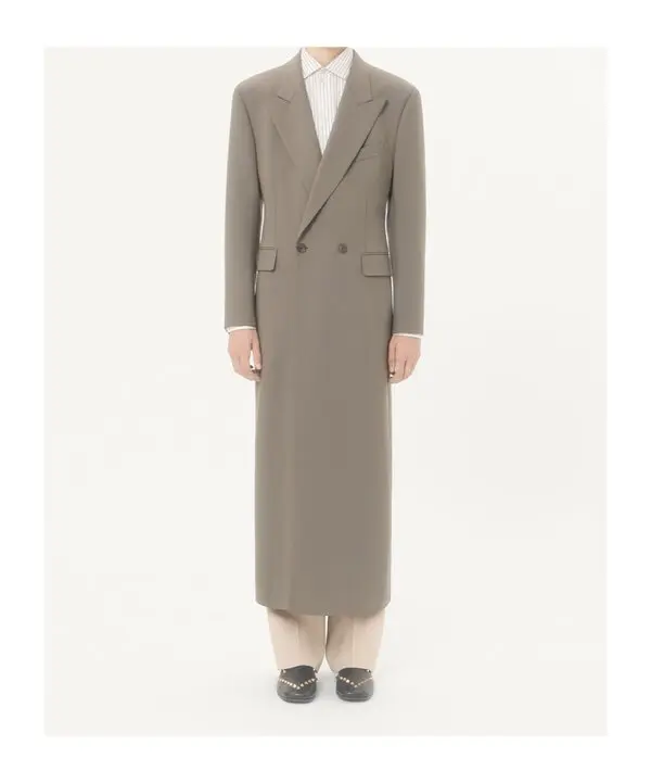 Valentino Garavani Double-breasted Lightweight Wool Coat