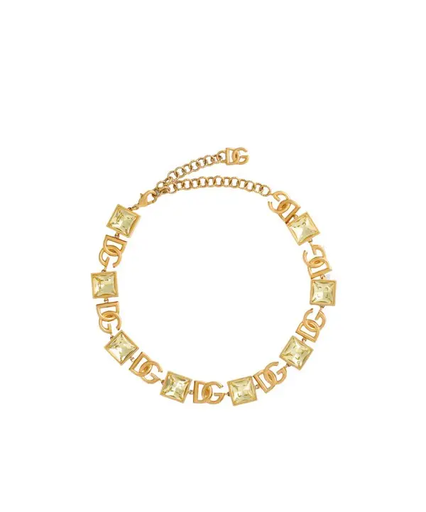 Dolce & Gabbana Dg-logo Embellished Necklace