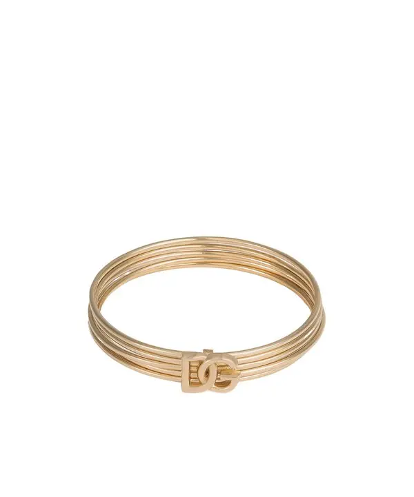 Dolce & Gabbana Dg Logo-charm Multi-hoop Bangle