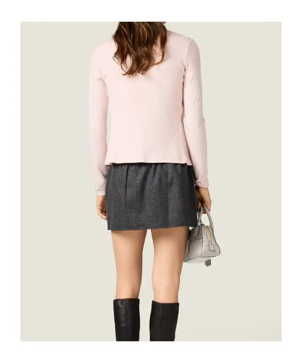 Miu Miu Pointelle Cotton Cardigan