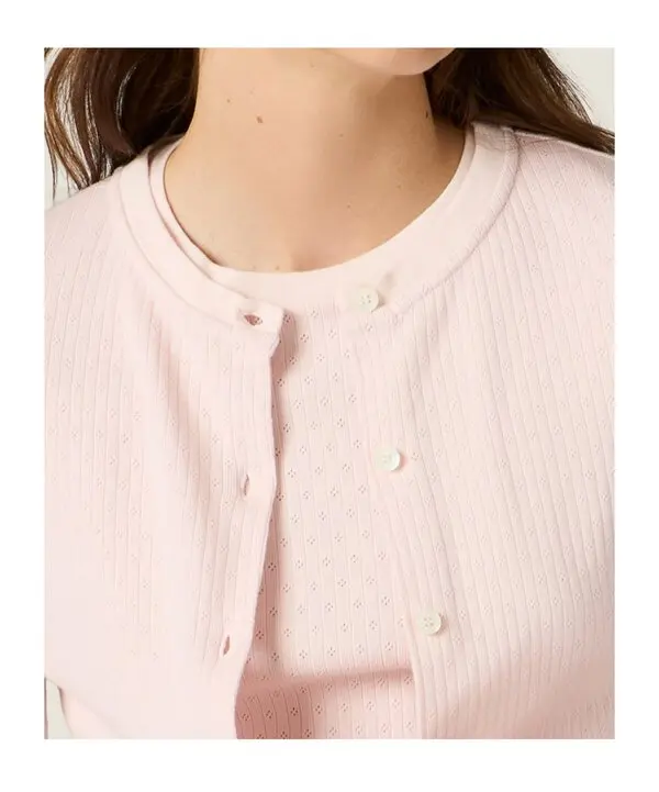 Miu Miu Pointelle Cotton Cardigan