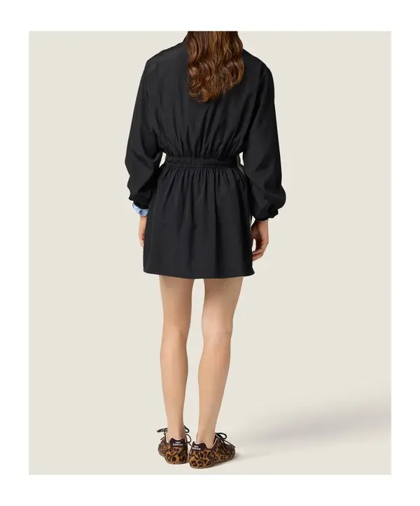 Miu Miu Technical Silk Dress