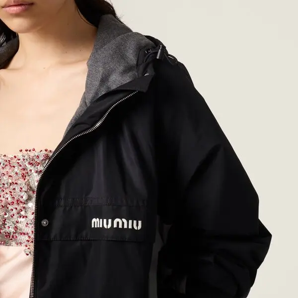 Miu Miu Waxed Canvas Jacket