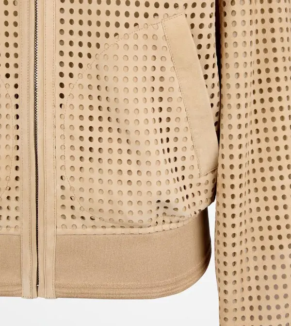 TOD'S Bomber Jacket In Pashmy Suede