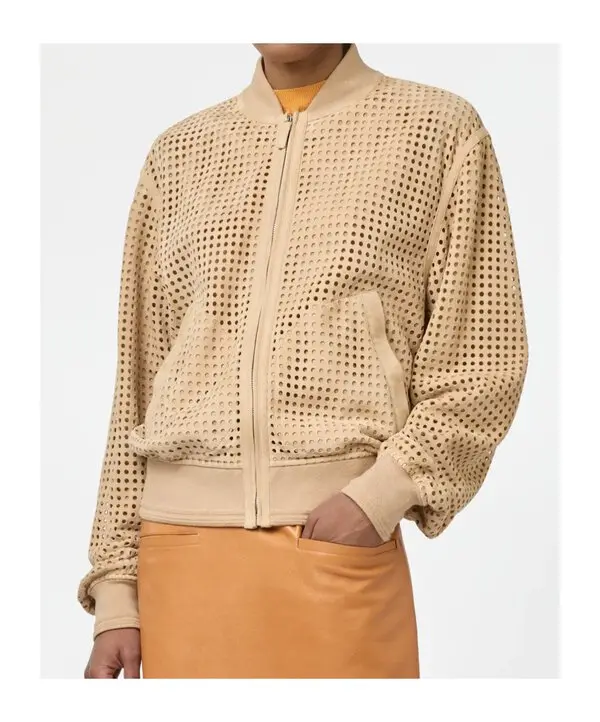 TOD'S Bomber Jacket In Pashmy Suede