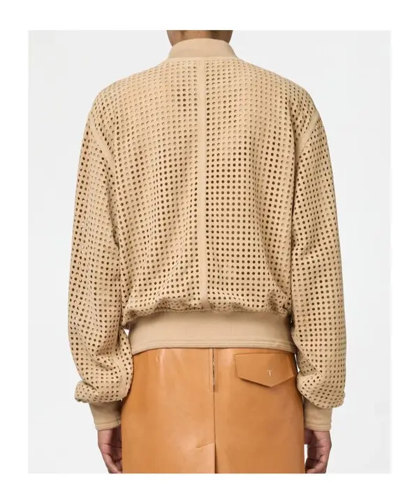 TOD'S Bomber Jacket In Pashmy Suede