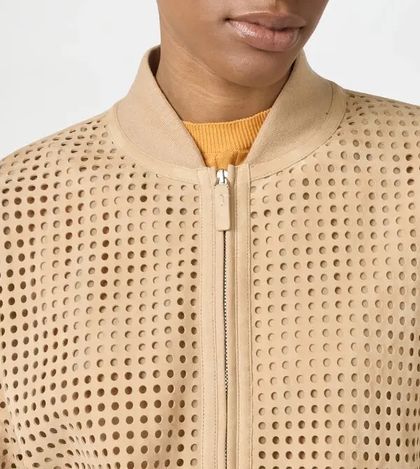 TOD'S Bomber Jacket In Pashmy Suede