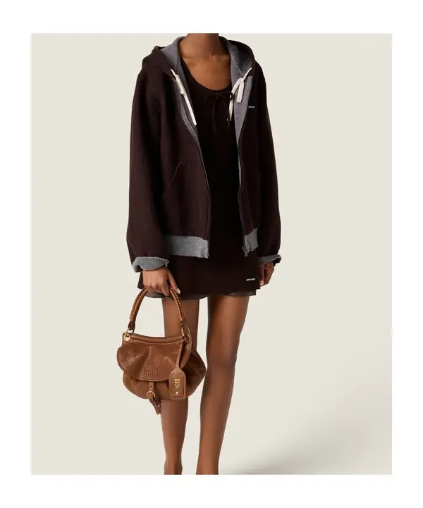 Miu Miu Washed Double Cashmere Blouson Jacket