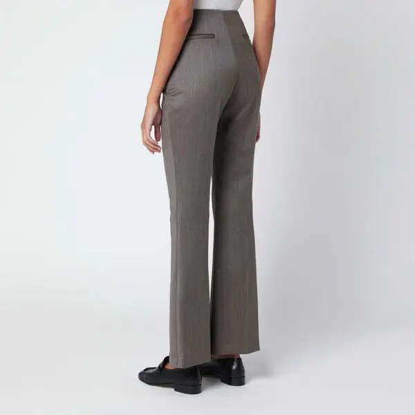 THE FRANKIE SHOP High-waisted Flared Casual Trousers