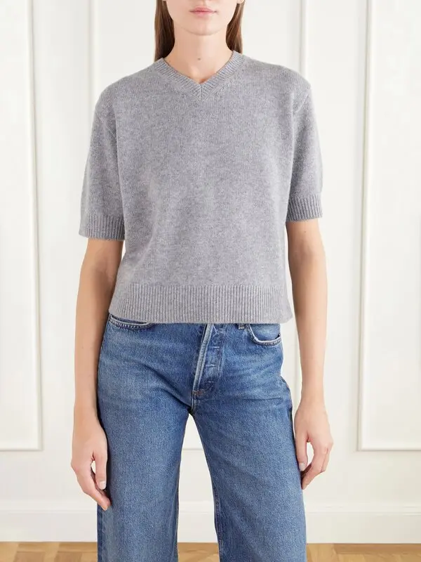 Theory Cropped Cashmere Sweater