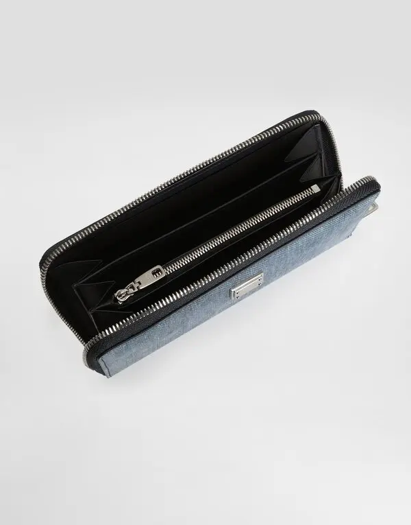 Dolce & Gabbana Denim Nubuck Wallet