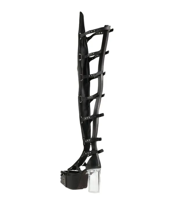 Rick Owens Knee-high Leather Boots