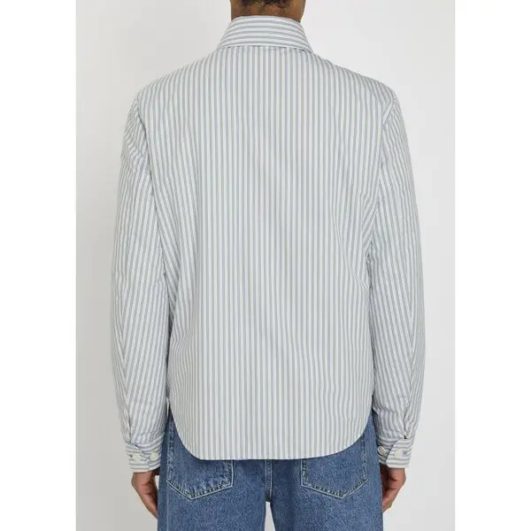 Moncler Lapel Workwear Down Long-sleeve Shirt
