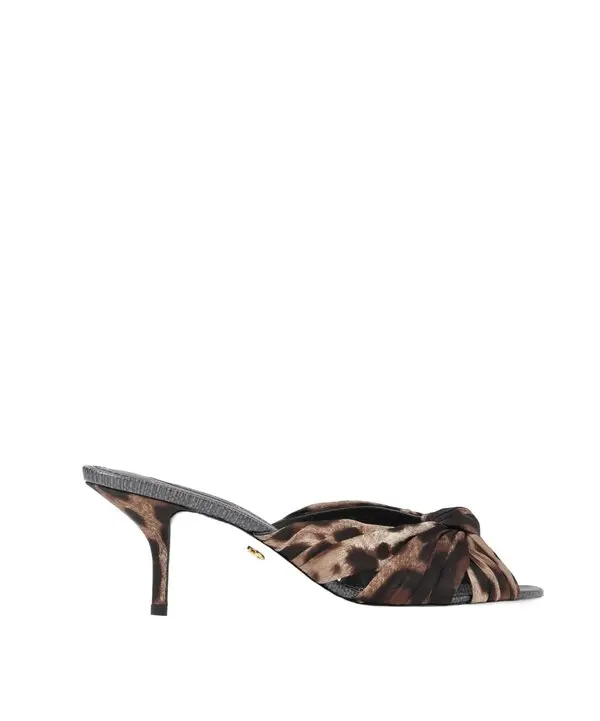 Dolce & Gabbana Leopard Print Slide Sandals
