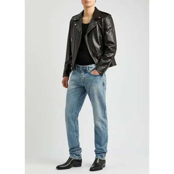 Saint Laurent Classic Biker Leather Jacket