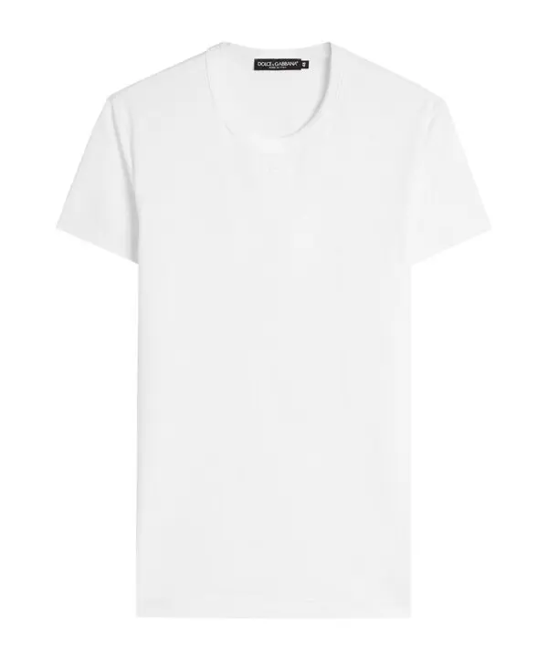 Dolce & Gabbana Stretch-cotton T-shirt - White
