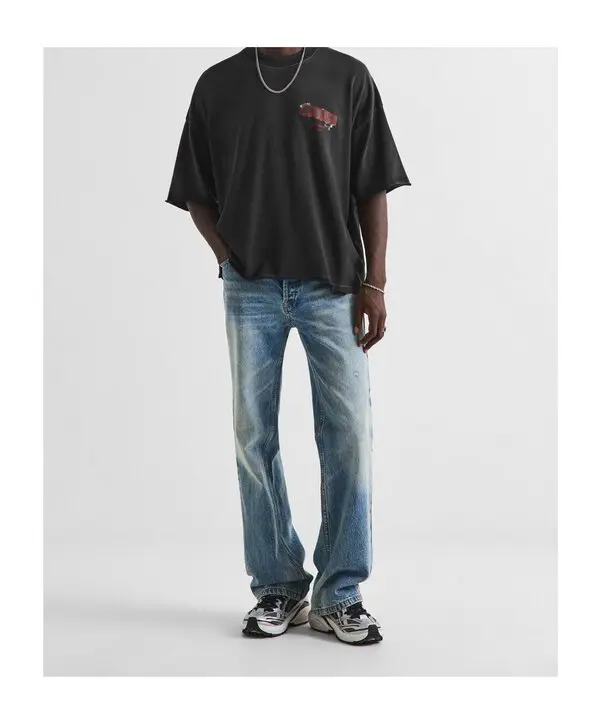 REPRESENT Graphic Cotton Short-sleeve Oversized T-shirt